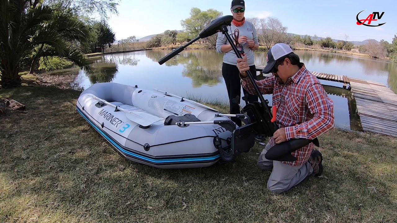 SUPER OPCIÓN Lancha con Motor Troleador a super Precio! INTEX Mariner 3 ...