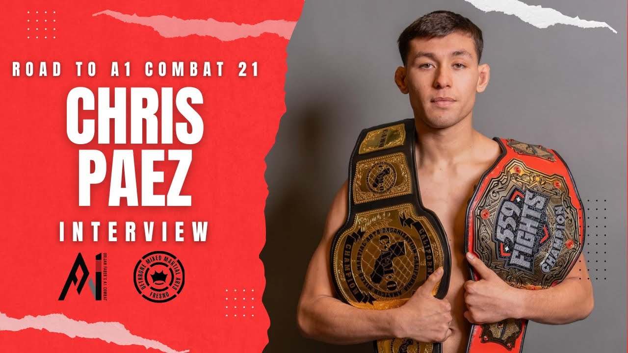 Chris Paez Interview | Pro Debut At A1 Combat 21, Urijah Faber Combat ...
