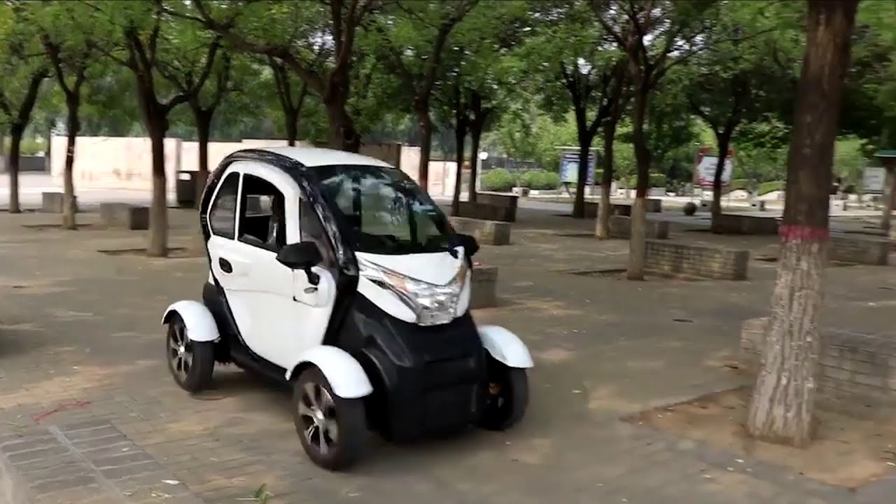 4 wheel electric car electric car chassis electric solar cars - YouTube