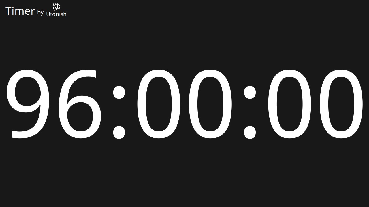 96 Hour Countdown Timer YouTube 96 Hour Countdown Timer YouTube