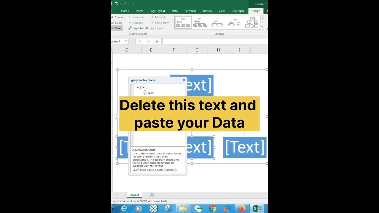 Create Hierarchy Diagram in Excel - YouTube