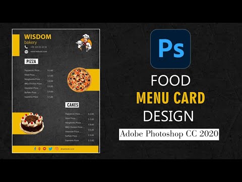 A4 size || Redtaurant food menu card design Adobe Photoshop cc 2020 ...