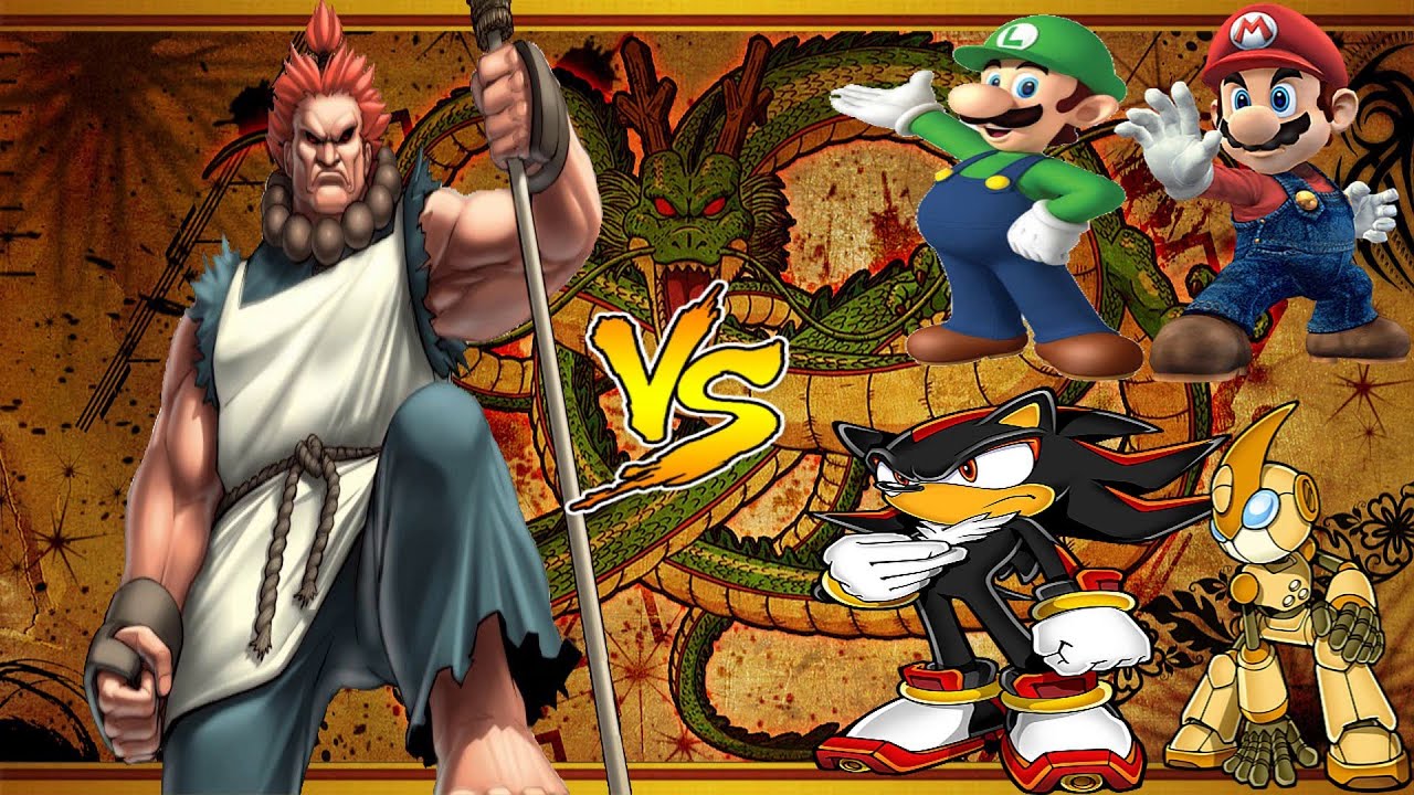 Mugen Battles | Rare Akuma vs Shadow the hedgehog/Emerl the Gizoid ...