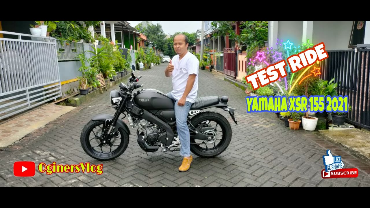 Test Ride Yamaha XSR 155 | All new (black) 2021 - YouTube