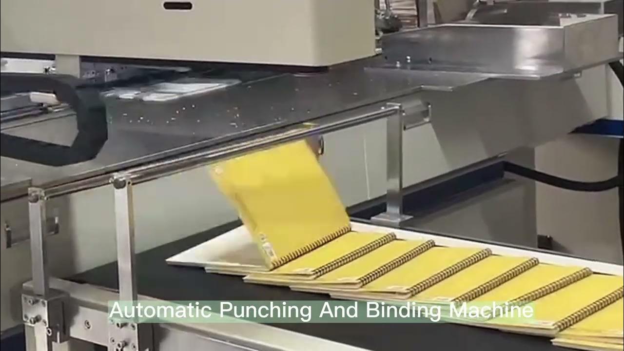 Automatic Double Loop Wire Punching And Binding Machine Double Coil Binding Machine HB 520PB ...