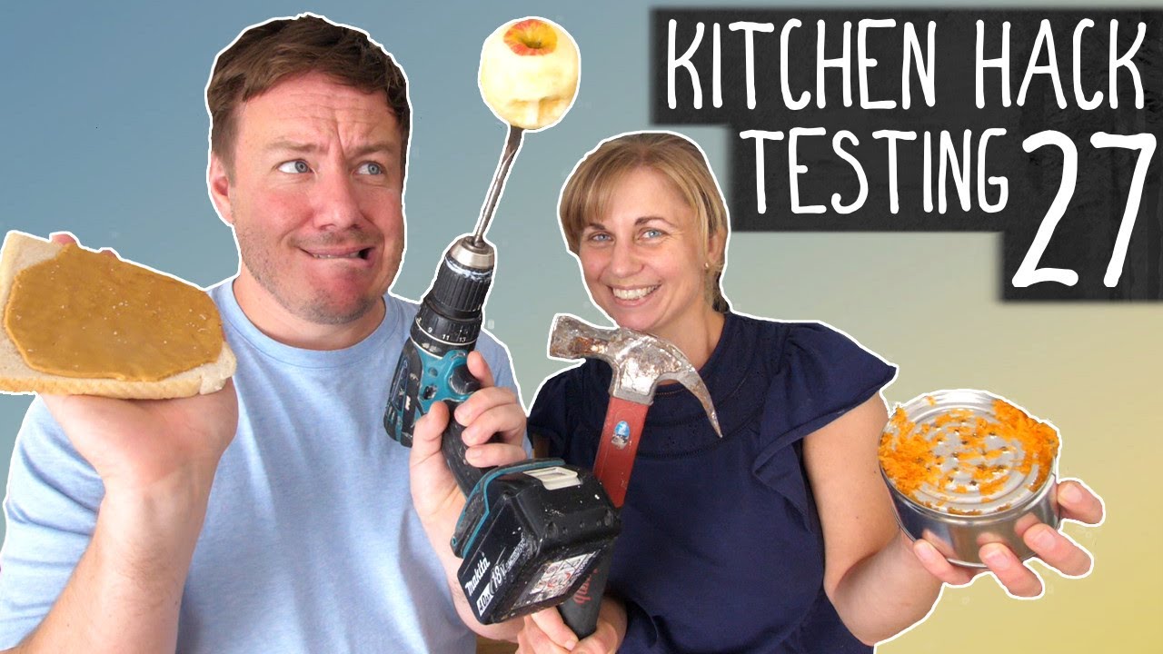 We tested Viral Kitchen Hacks | Can You Peel an Apple with a Drill ...