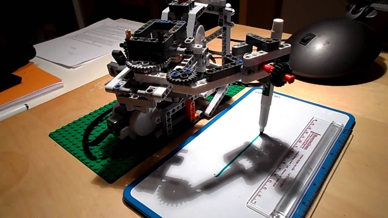 Lego Mindstorms NXT robot draws shapes - YouTube