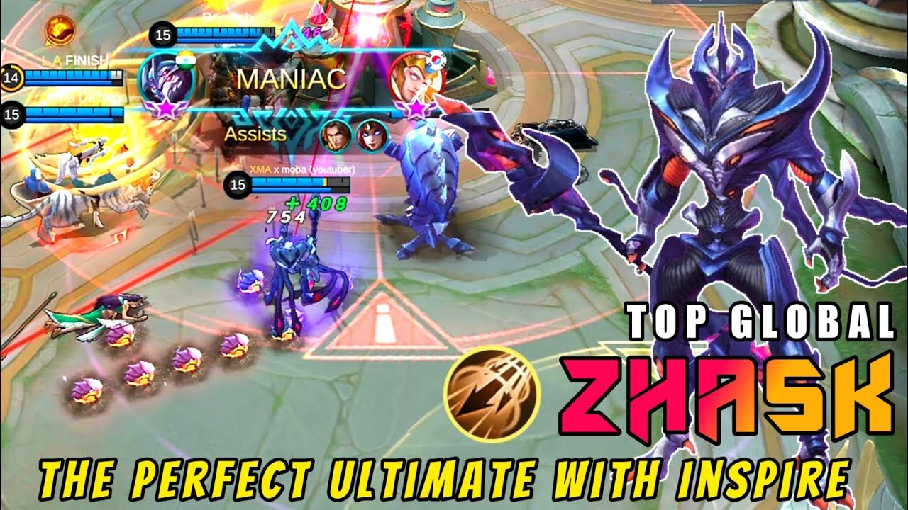 New Zhask Is Too Op Insane Damage | Zhask Gameplay And Build By Top ...