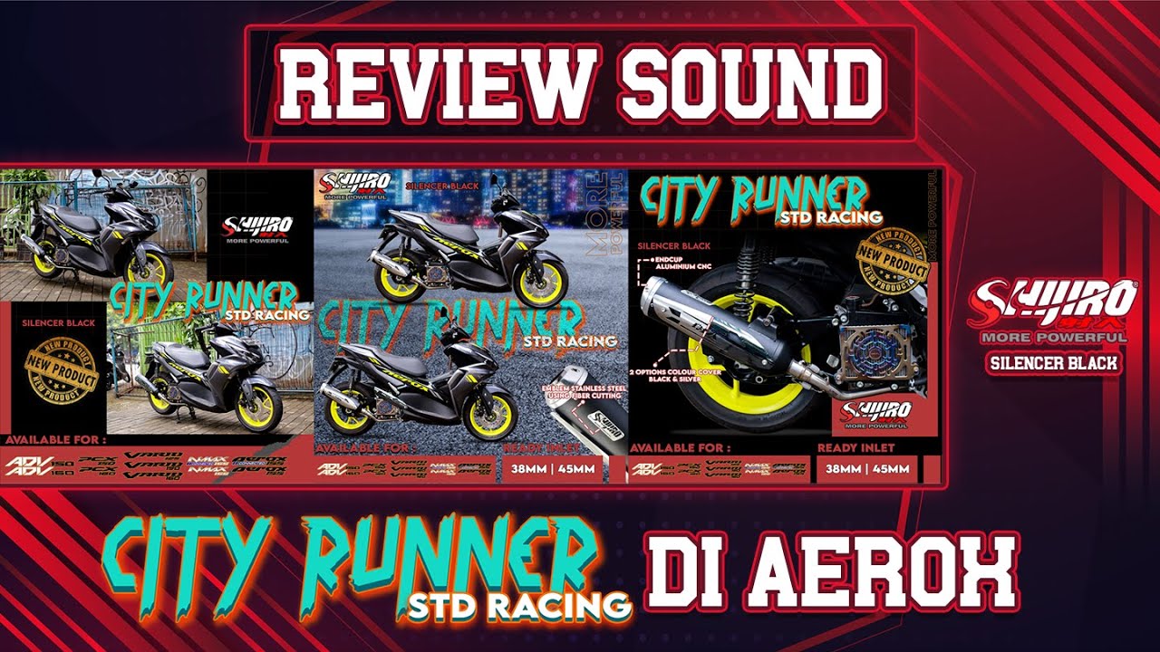 SHIJIRO RACING EXHAUST SYSTEM - STD RACING CITY RUNNER - YouTube