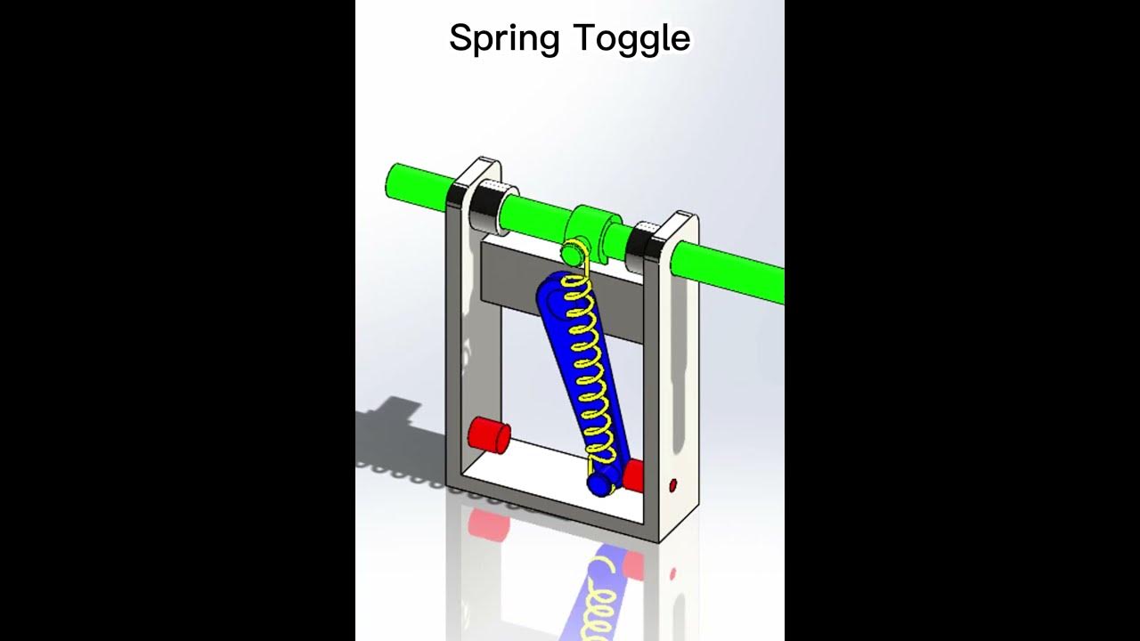 Spring Toggle Mechanism - Mechanical Animation - YouTube
