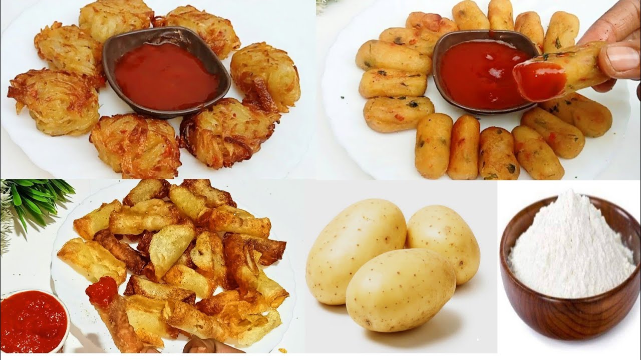 Super Simple Potato Snacks |How to Make Crispy Potato Snacks |Fried ...