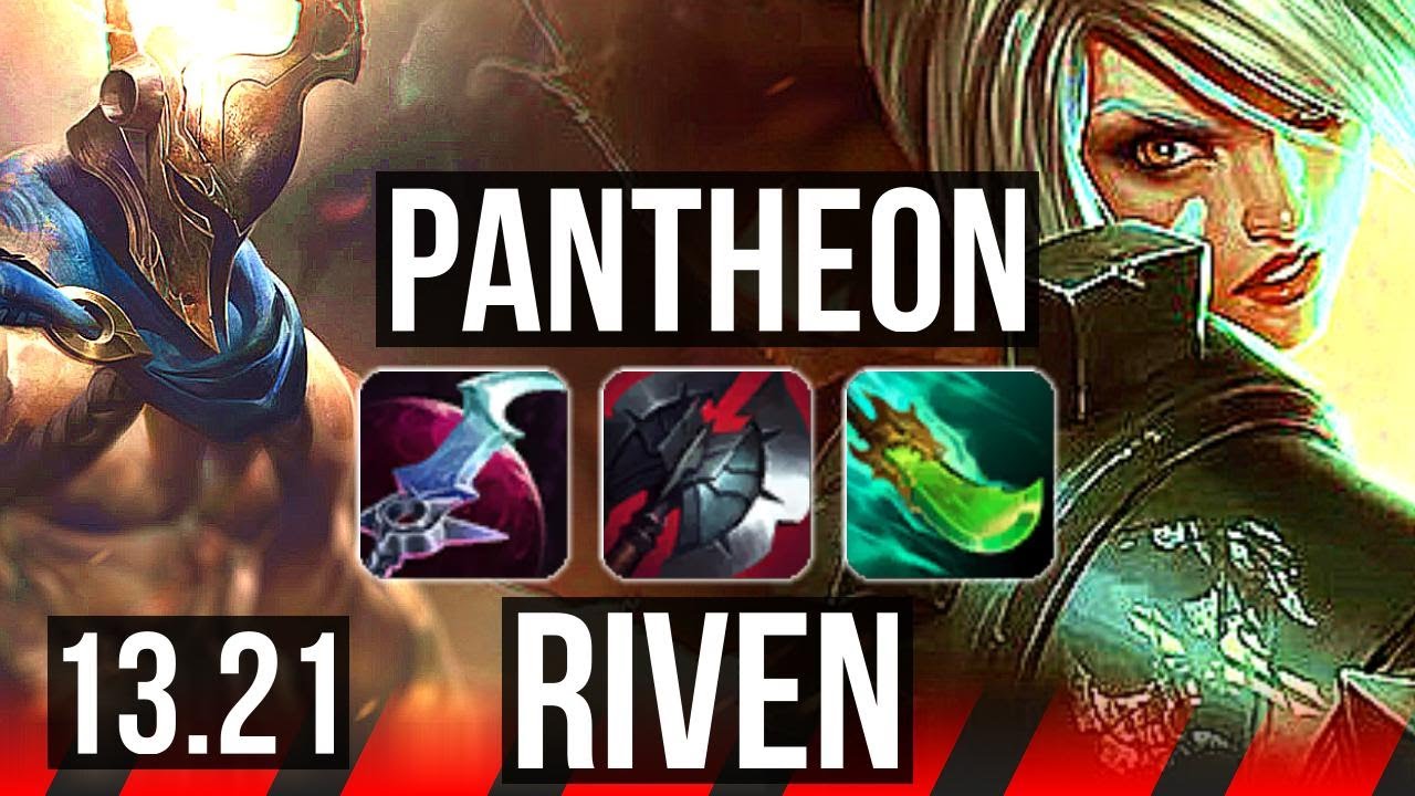 Pantheon Vs Riven Top Rank 3 Panth 7 Solo Kills 900k Mastery Na