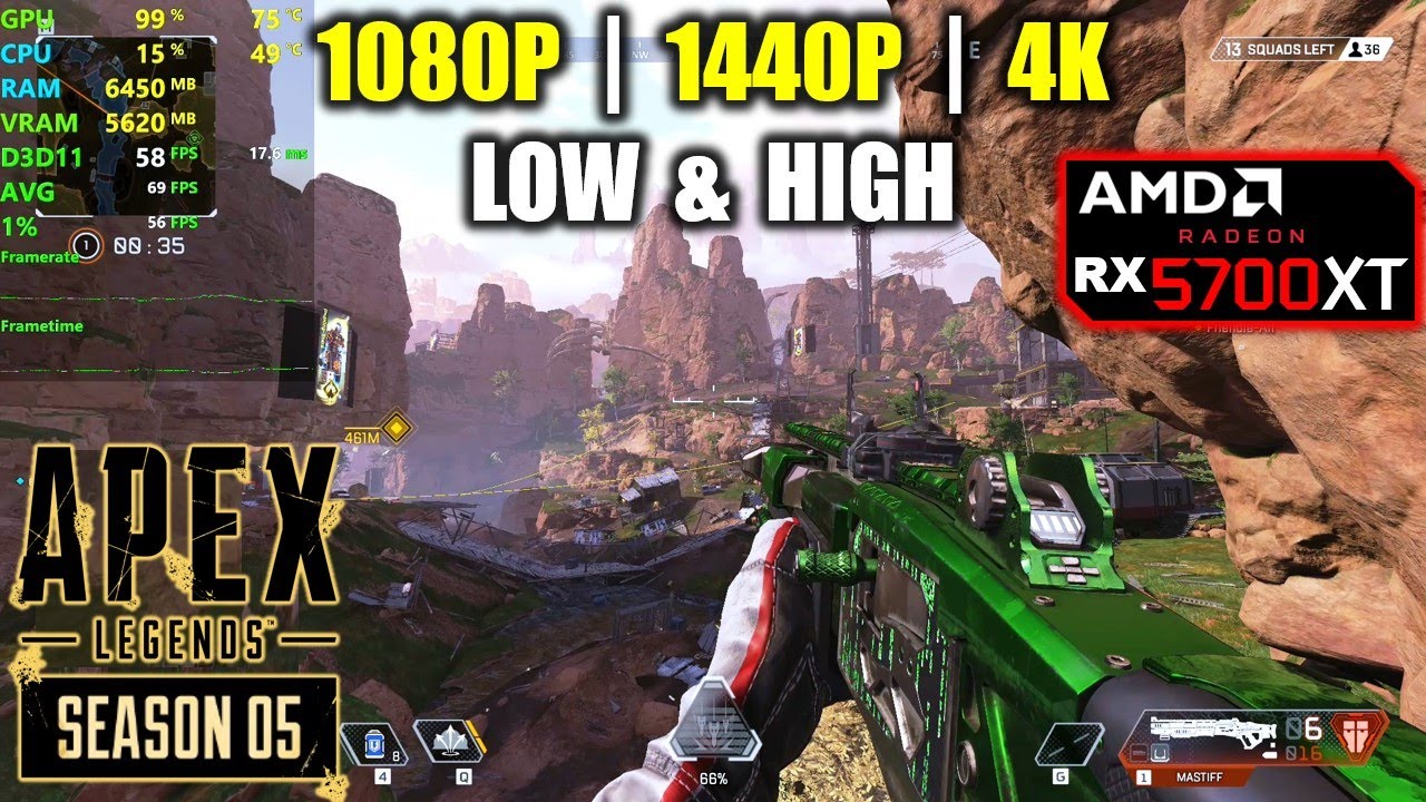 RX 5700 XT | Apex Legends - Season 5 - 1080p, 1440p, 4K - YouTube