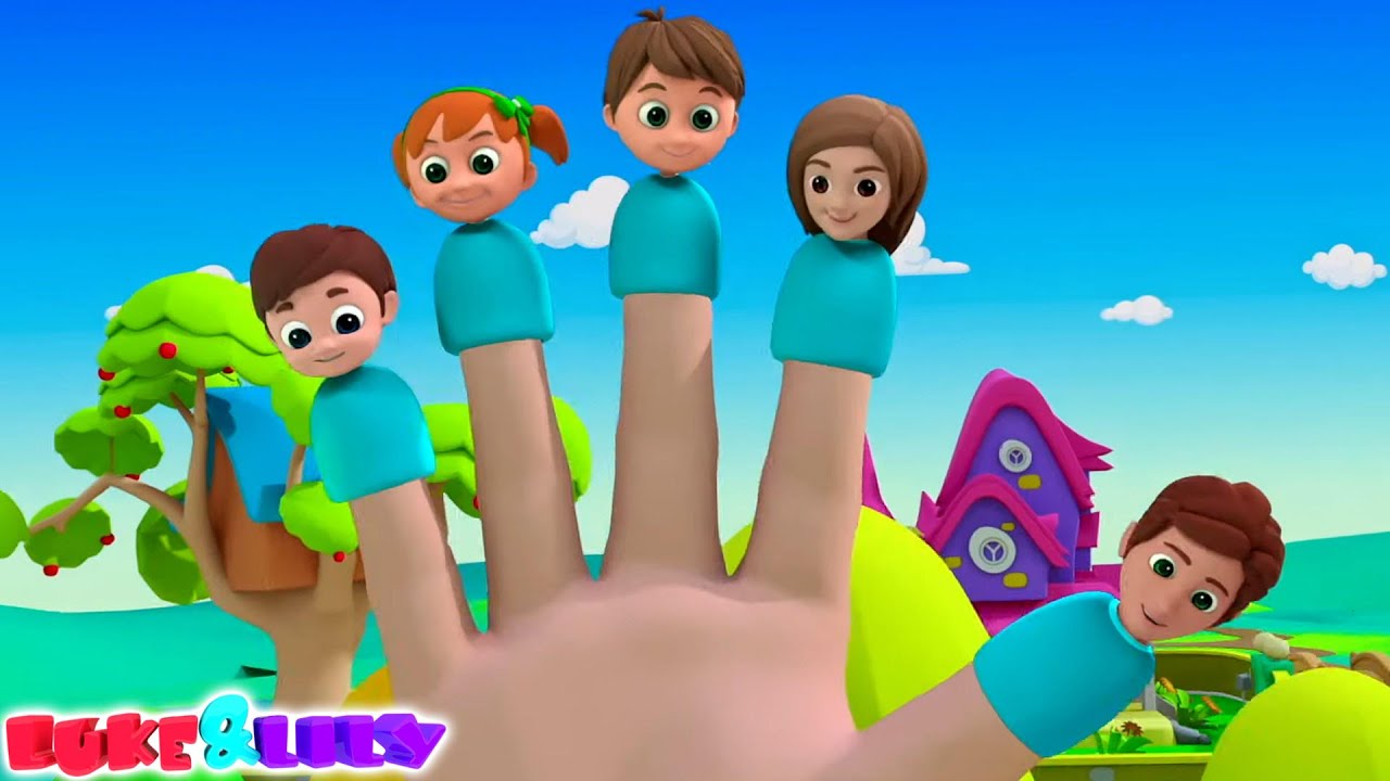 Finger Family Song, Daddy Finger + More Rhymes for Children - YouTube