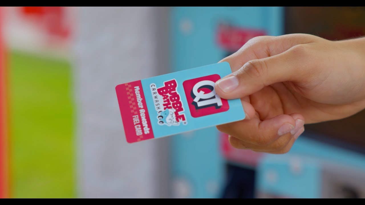 QuikTrip Bubble Bath Car Wash Member Rewards Fuel Card - YouTube