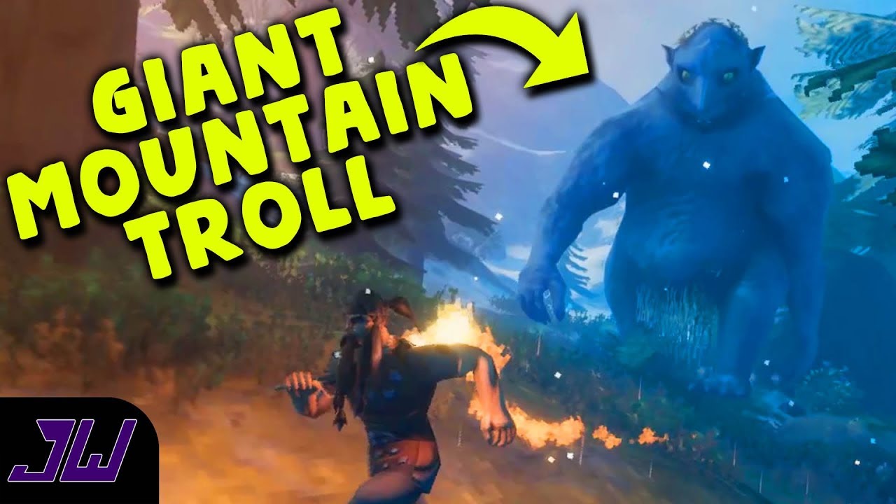 GIANT MOUNTAIN TROLL! | Valheim Alpha Gameplay (Funny Moments) - YouTube