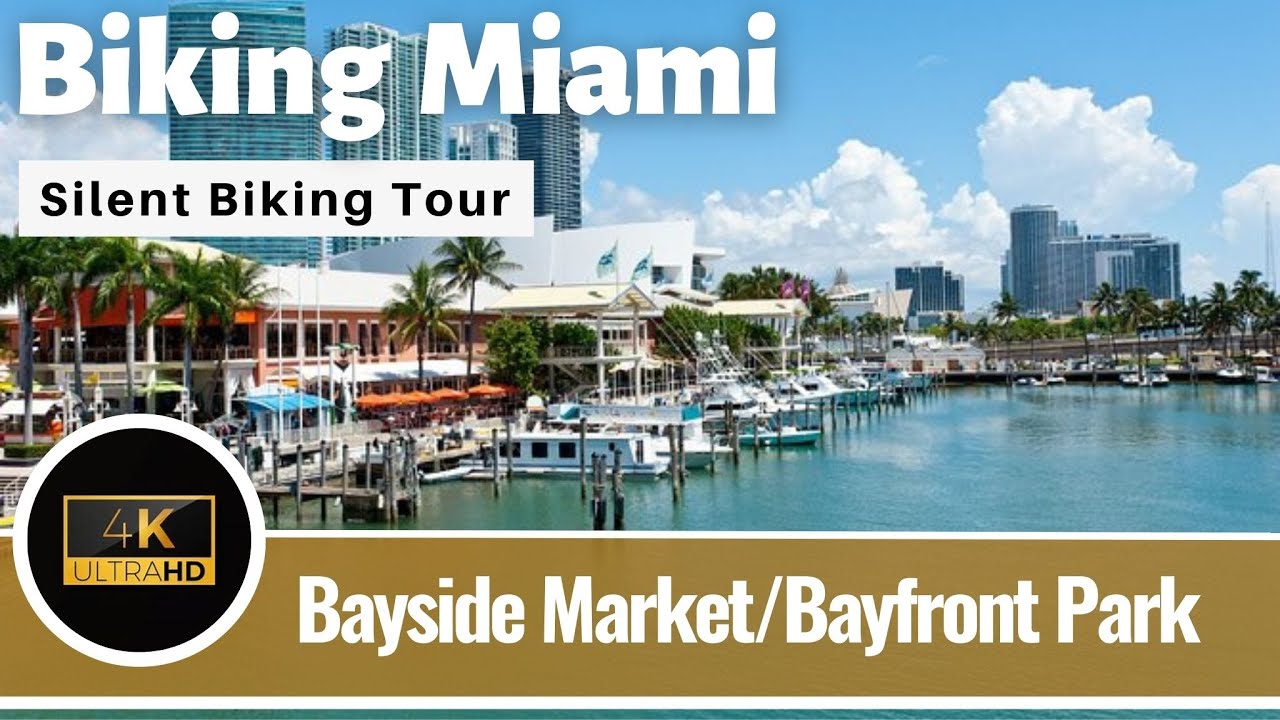 4K - Miami Biking Bayfront Park - Virtual Bike/Bicycle Ride - Indoor ...