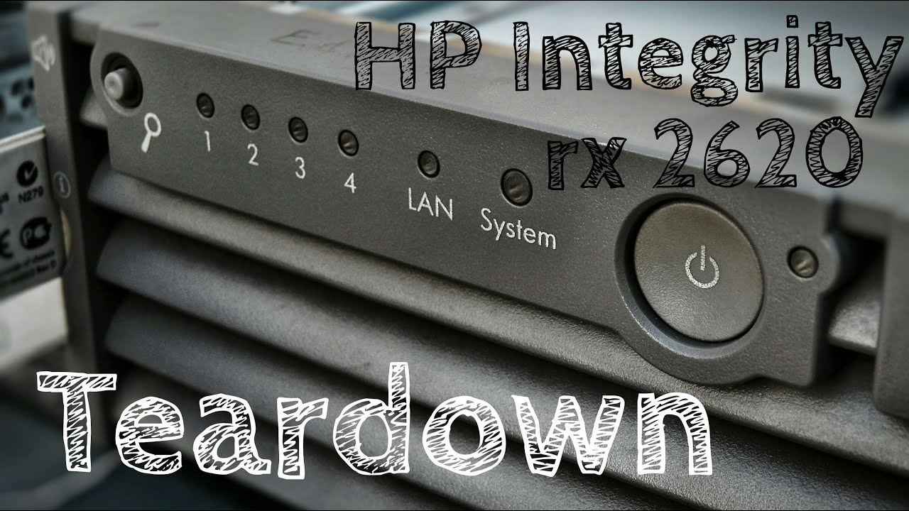 Teardown - HP Integrity rx 2620 Server - YouTube