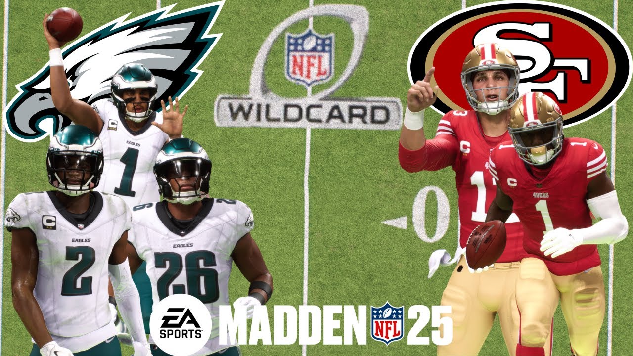 Madden NFL 25 | Eagles vs 49ers | 2024 Wildcard Round - YouTube