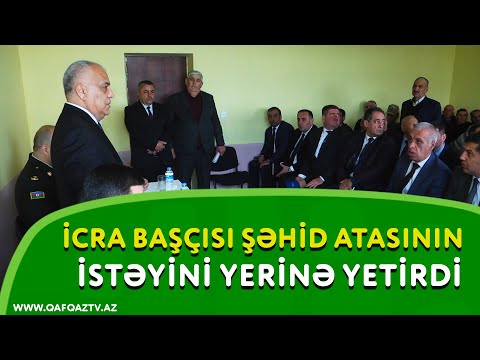 ŞƏHİD ATASINI SEVİNDİRƏN TAPŞIRIQ VERİLDİ