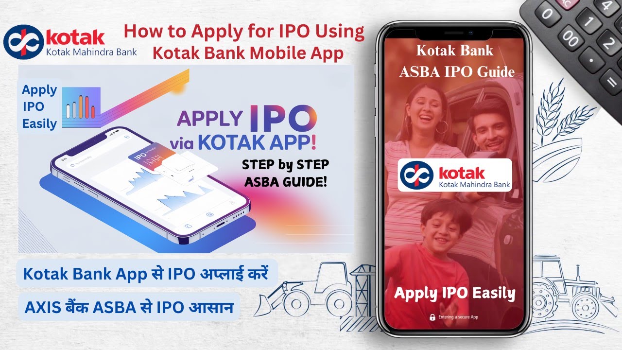 How to Apply for IPO Using Kotak Bank Mobile App | Apply for IPO via ...