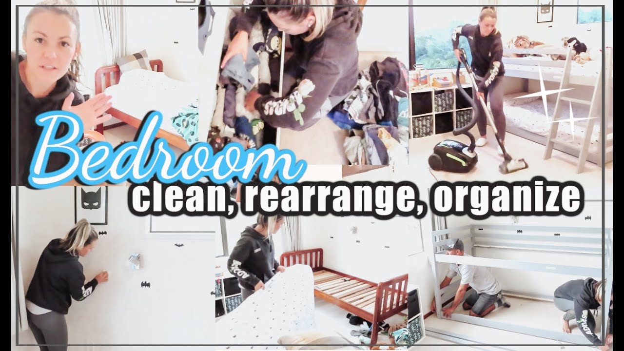 BEDROOM TRANSFORMATION | BEDROOM CLEAN, REARRANGE AND ORGANIZE WITH ME ...