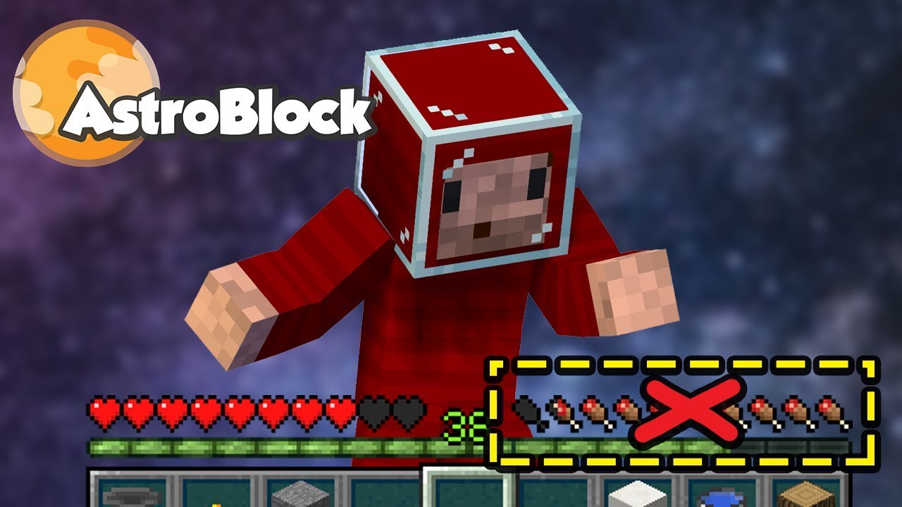 JUŻ NIE POTRZEBUJĘ JEDZENIA! - Minecraft Astroblock - YouTube