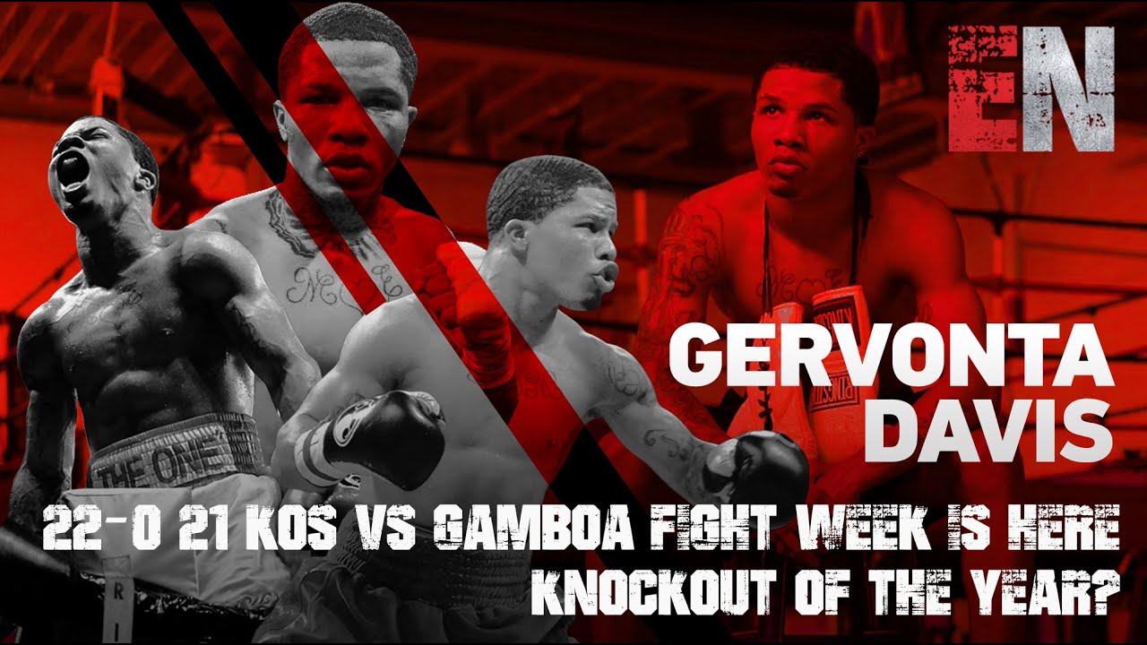 Gervonta Davis 22-0 21 KOs vs Gamboa Fight Week Is Here !!! Knockout Of ...