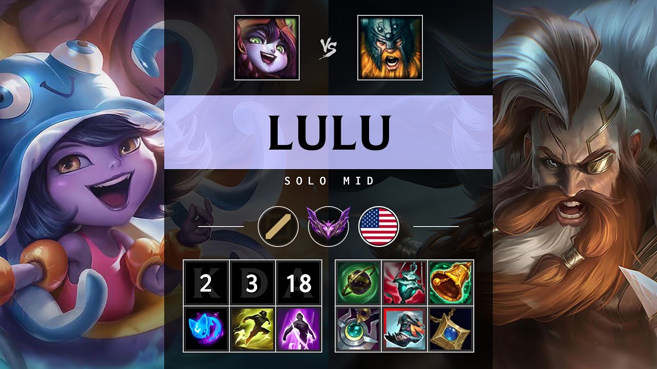 Lulu Mid vs Olaf - NA Master Patch 25.S1.2 - YouTube