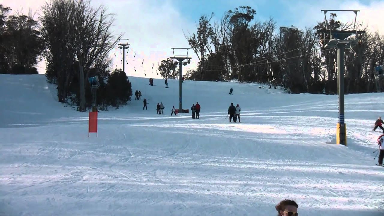 skiing just messing around down race course selwyn snow fields - YouTube