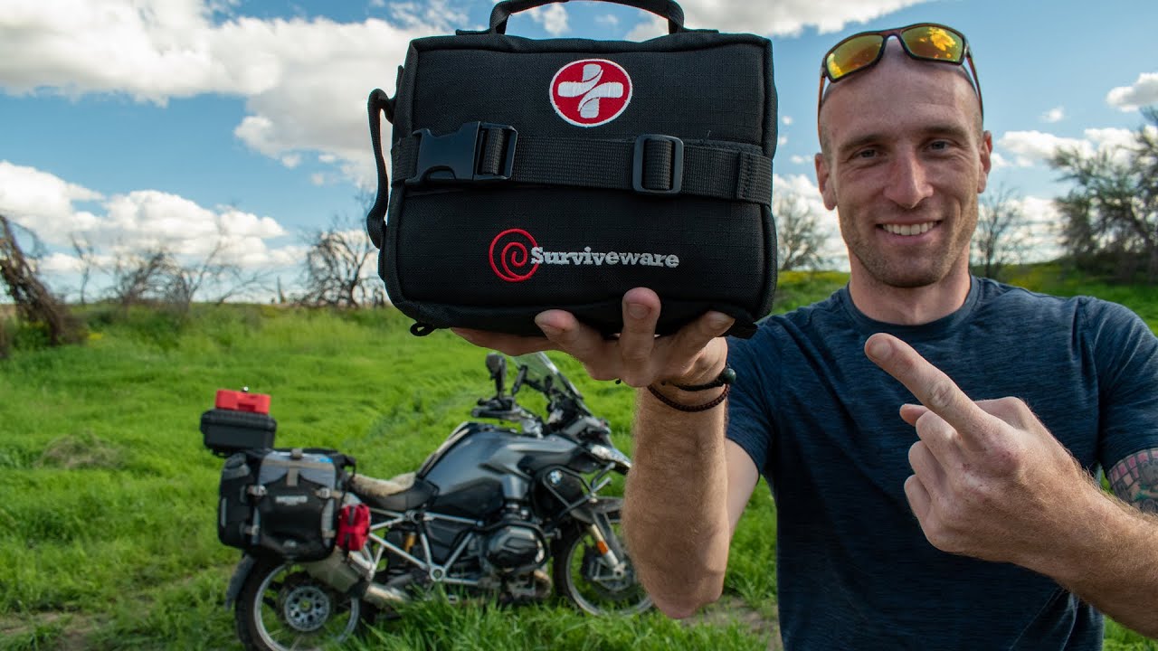 Gear Review: Survival Kit For Motorcycle Camping From Surviveware - YouTube