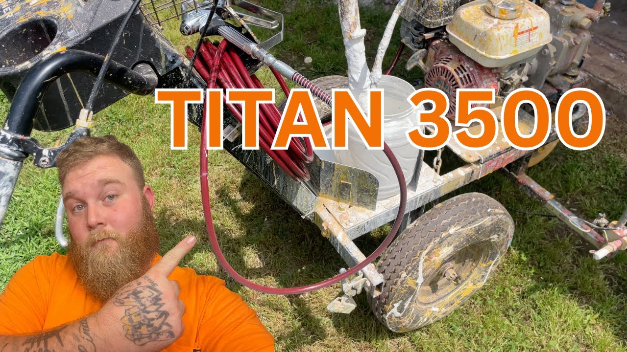 TITAN 3500 STRIPING MACHINE - YouTube