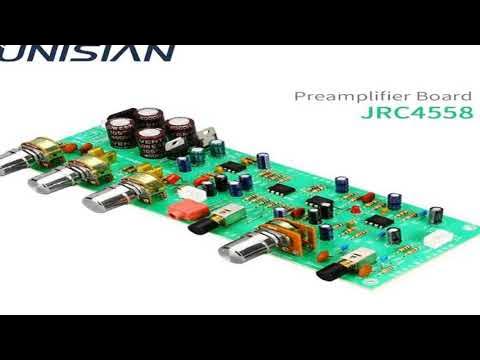 UNISIAN JRC4558 Audio Preamplifier 4558 OP-AMP Bass Treble Volume Tone Control Board With - YouTube