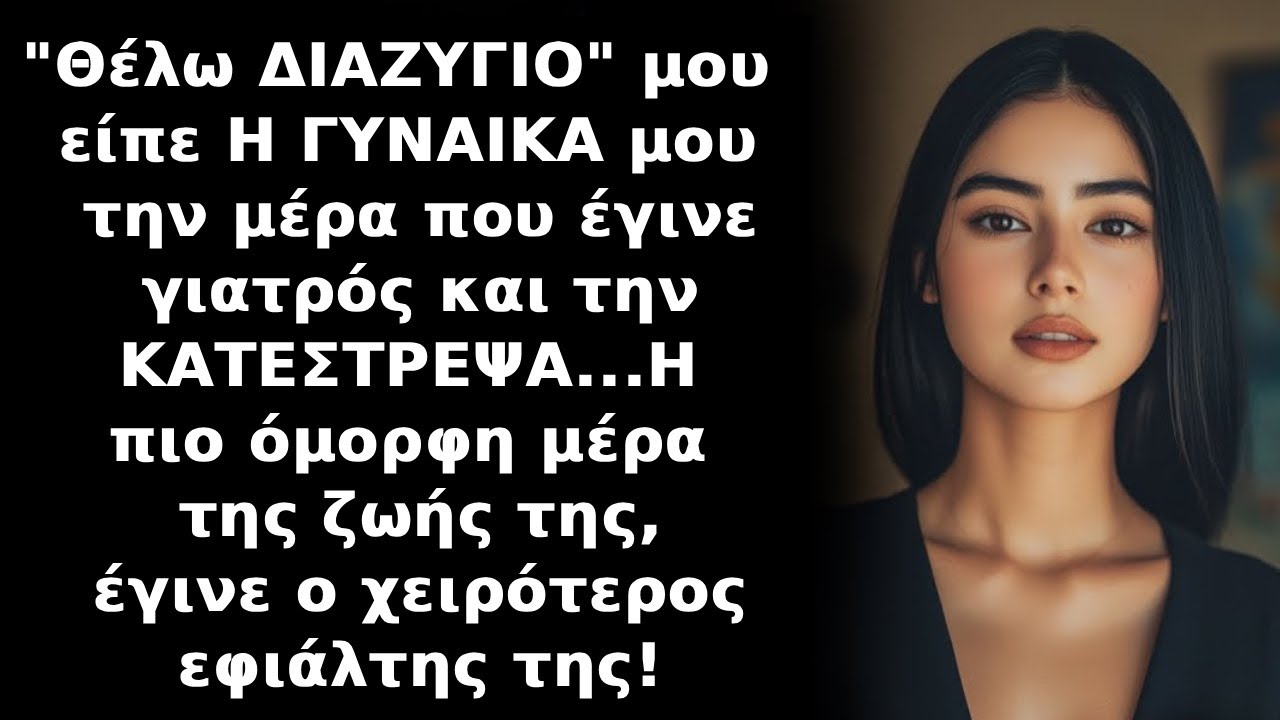 Η γυναίκα μου έγινε γιατρός,το γιόρτασε ζητώντας διαζύγιο την ίδια μέρα ...
