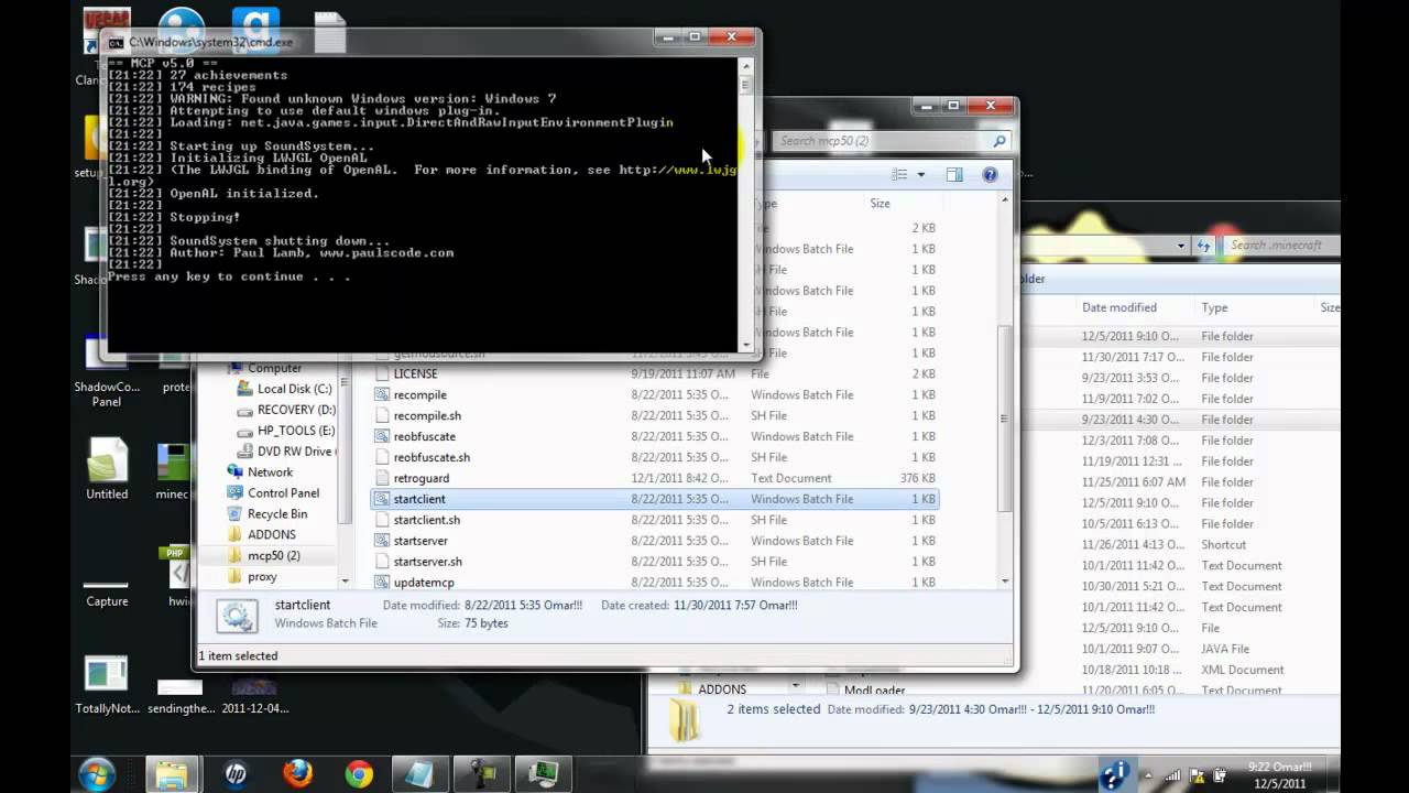 How To Set Up Minecraft Coder Pack Mcp Youtube