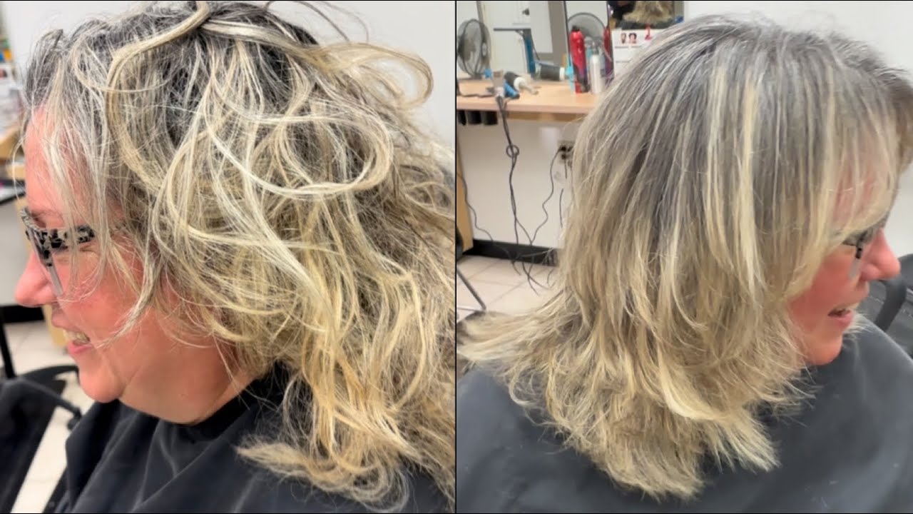 Long Shag Haircut With Bangs Tutorial 🥰 - YouTube