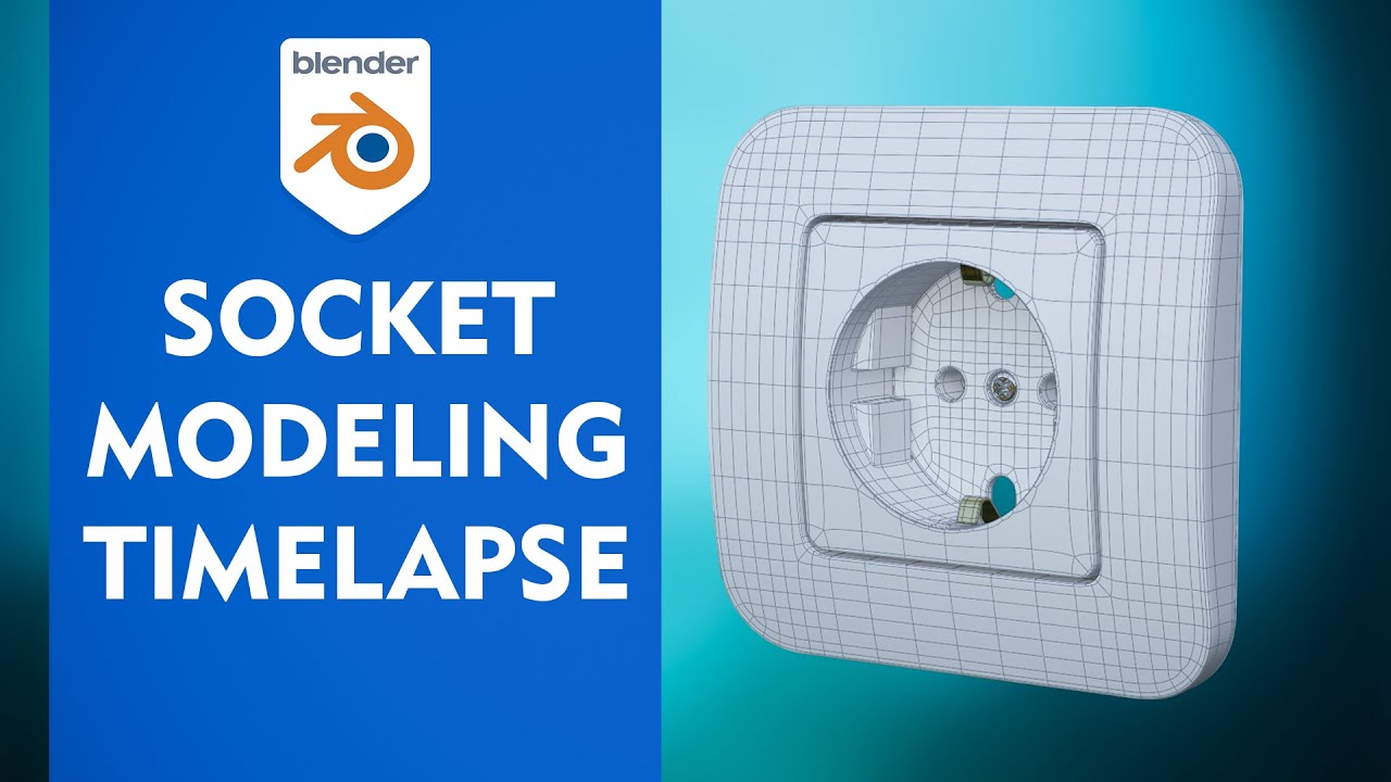 Blender 2.92 - Socket Modeling Timelapse - YouTube
