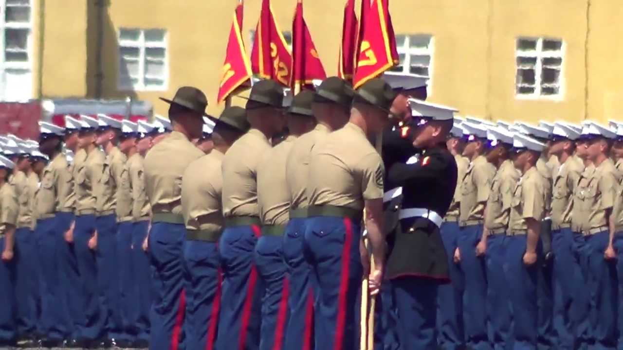 The returning of the Guidon Flags - YouTube