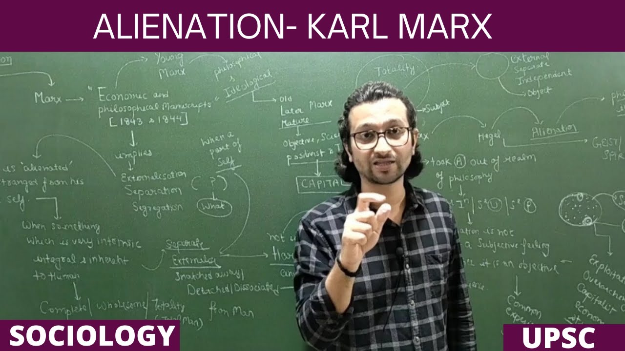 Lec 44: Alienation, Labour and Human Nature | Karl Marx #sociology # ...
