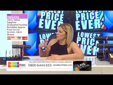 Pyrite Coins on The Late Show with Vicky Field (JewelleryMaker) LIVE 02 ...