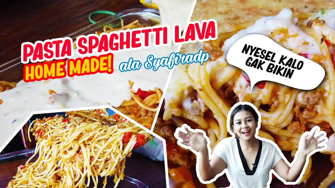 #FromSyafKitchen Resep Baked Spaghetti Lava Kekinian - YouTube