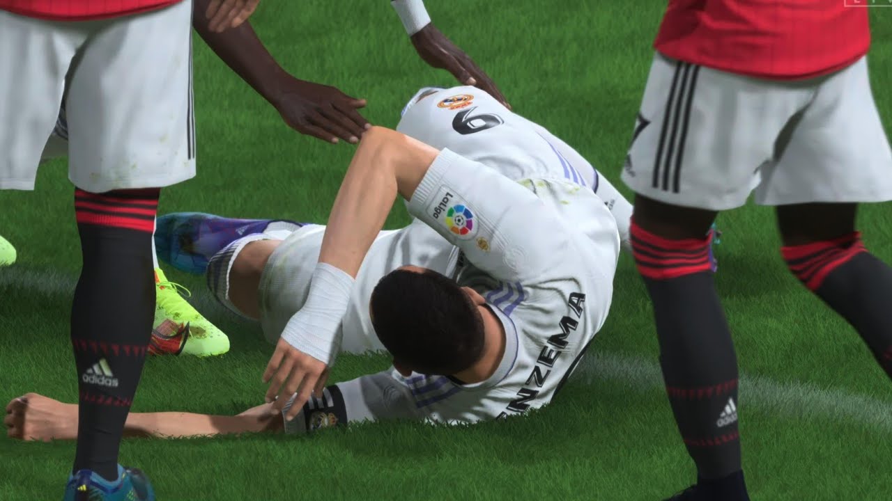 FIFA 23 PS5 - red card foul on Benzema - YouTube