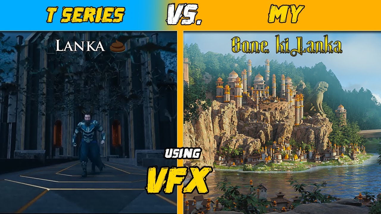 I fixed this scene from Adipurush teaser ll Sone ki Lanka II Better ...