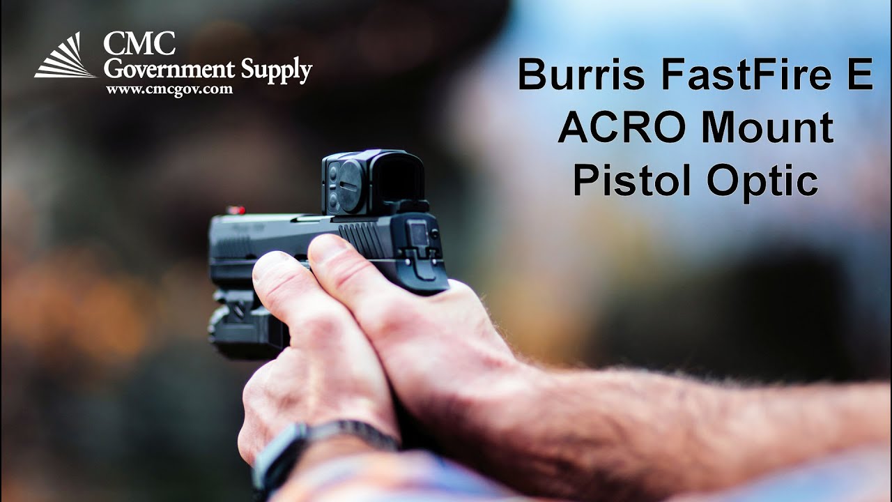 Burris FastFire E -- ACRO Mount Red & Green Dot Pistol Sights - YouTube