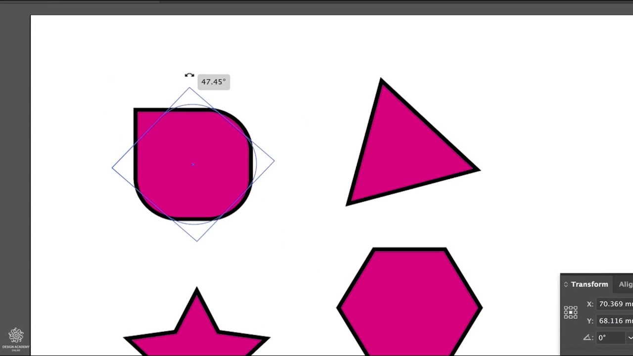 Illustrator CC Transformation Rotation YouTube Illustrator CC Transformation Rotation YouTube