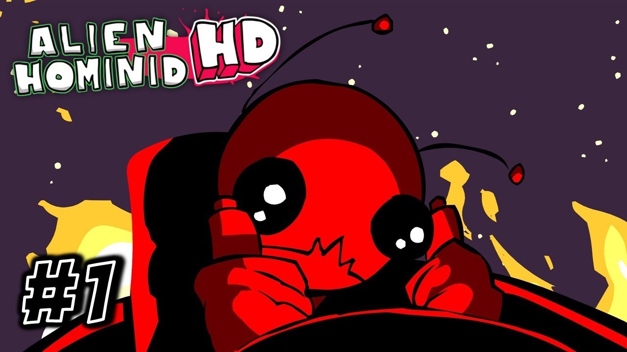 Alien Hominid HD - Walkthrough Part 1: Levels 1-1, 1-2, & 1-3 - YouTube