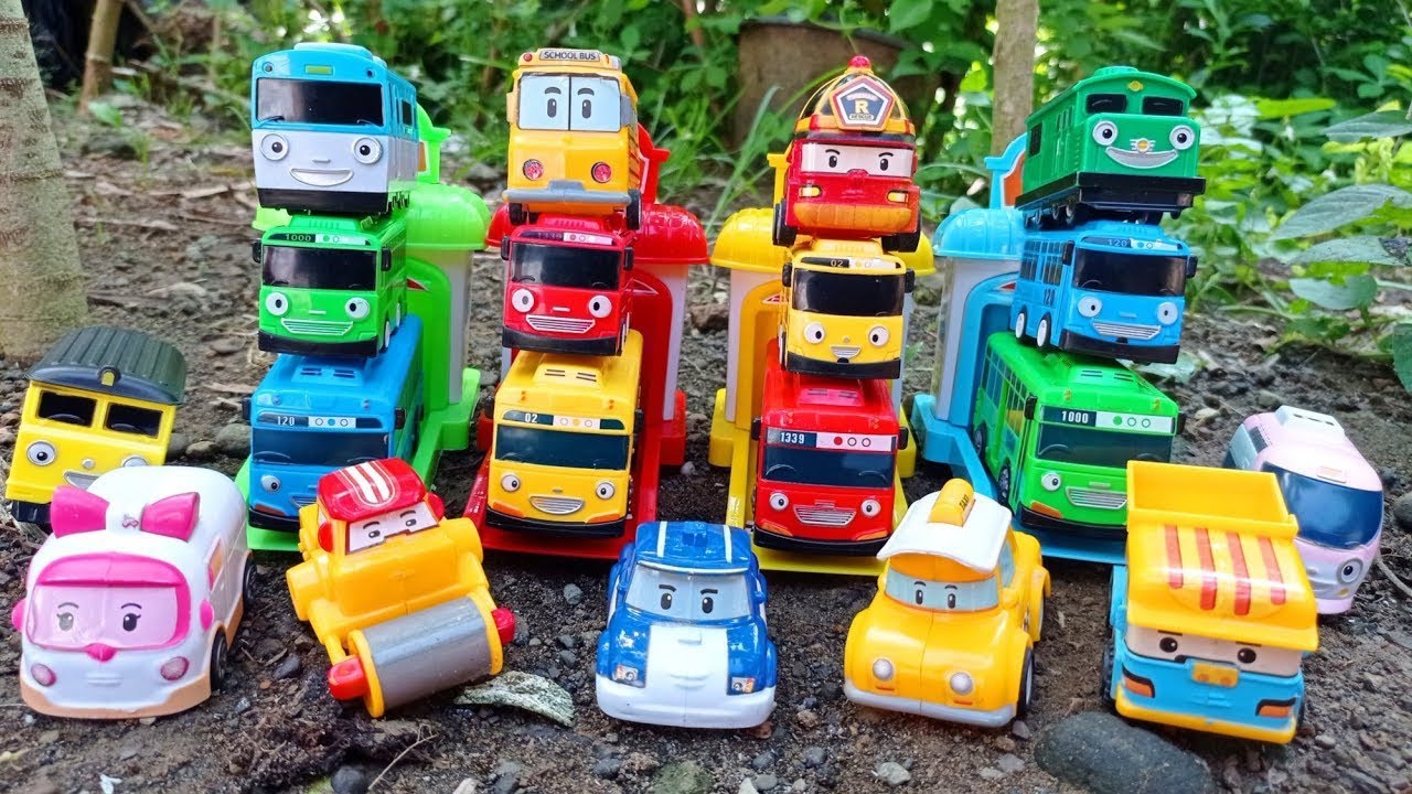 Mainan Tayo the little bus kecil, Robocar poli, Titipo train, Police ...