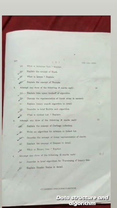 data structure and algorithm (bca) - YouTube