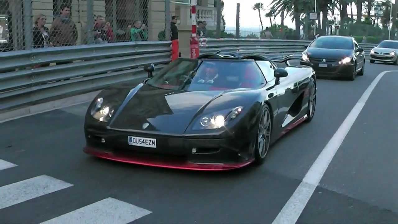 Koenigsegg CCR Revo driving in Monaco - YouTube