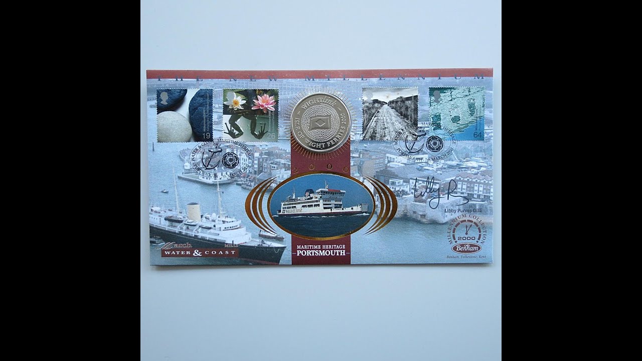 2000 The New Millennium Maritime Heritage Medal Cover - Benham Signed ...